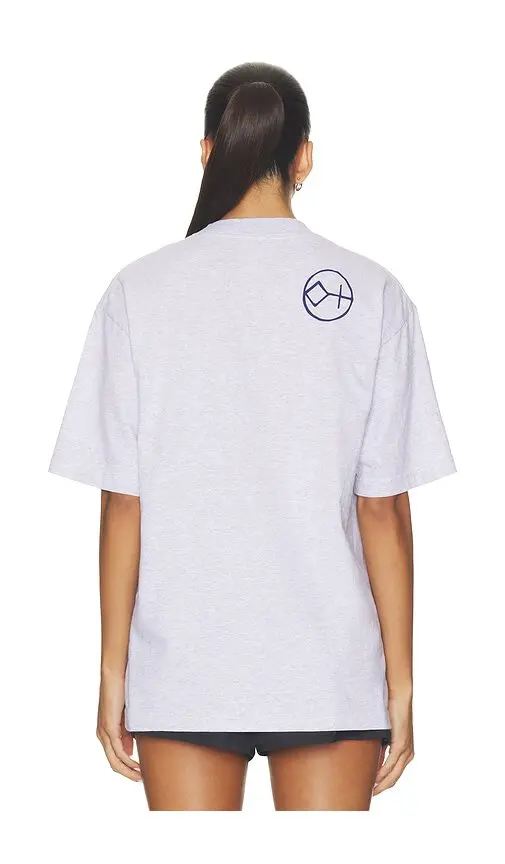DIAMOND CROSS RANCH Blue Horses Tee In Grey - Ash Grey