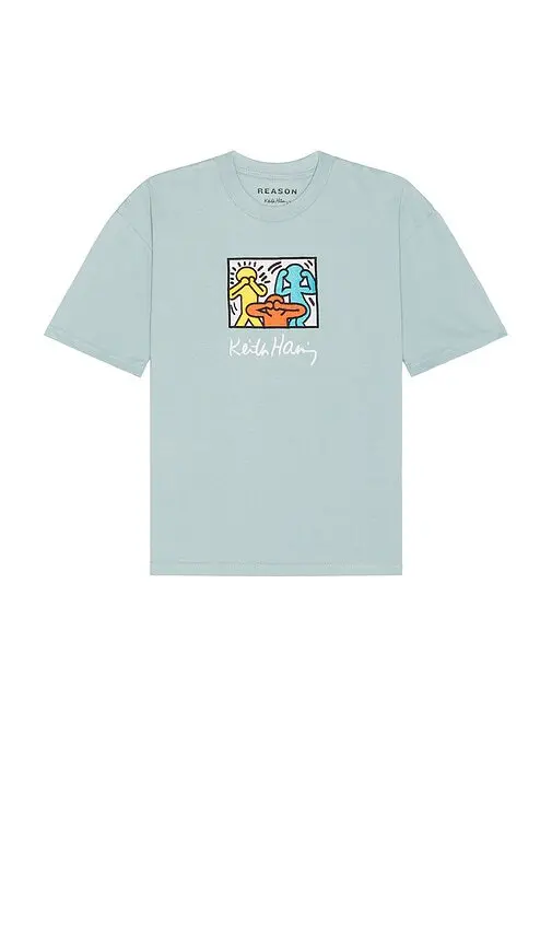 REASON Keith Haring Tee In Blue