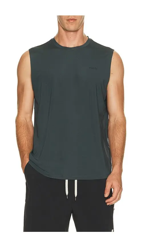 Vuori Viewpoint Muscle Tank 2.0 In Green