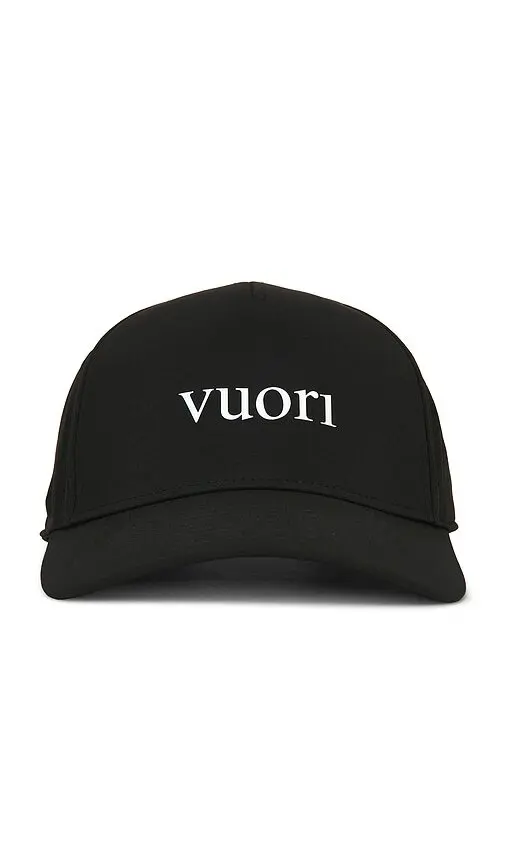 Vuori Wordmark Water Tech Hat - Black