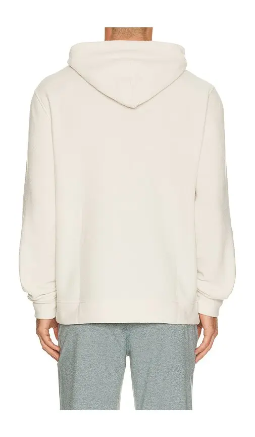 Vuori Beach Fleece Pullover Hoodie In Cream