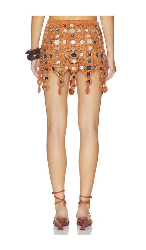 Retrofete Clarie Skirt In Rust