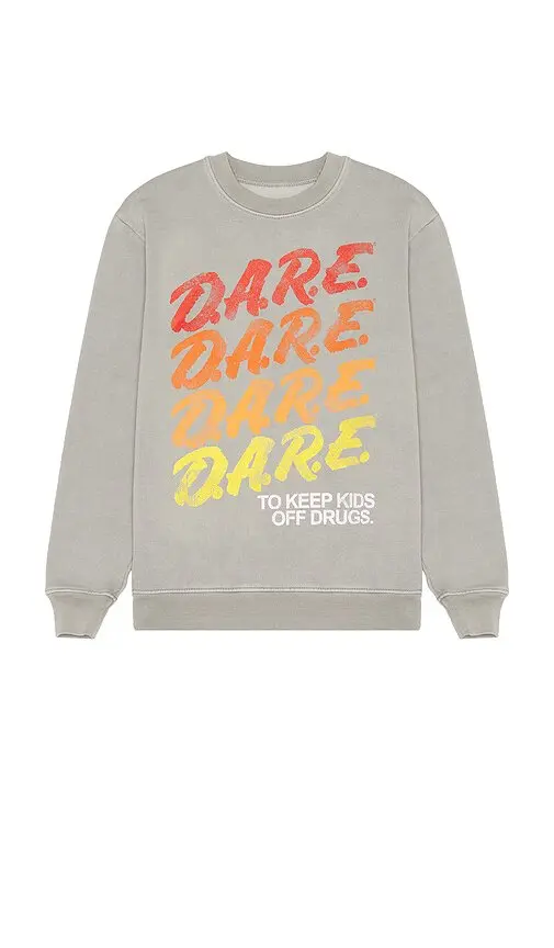 PHILCOS D.a.r.e. Logos Crew Sweatshirt In Grey