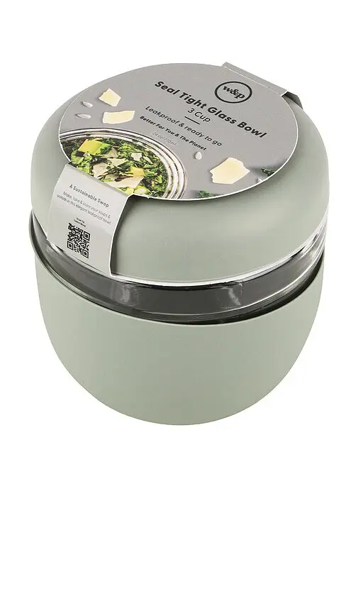 W & P Glass Seal Tight Bowl 24oz In Green