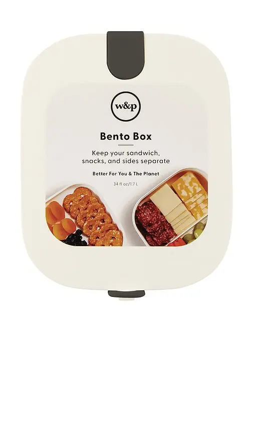 W & P Plastic Bento Box - Cream