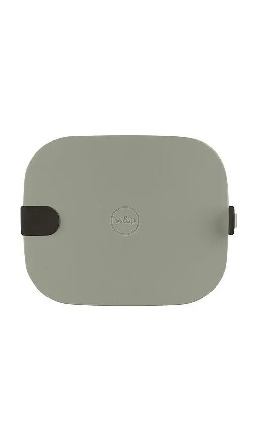 W & P Plastic Bento Box In Green
