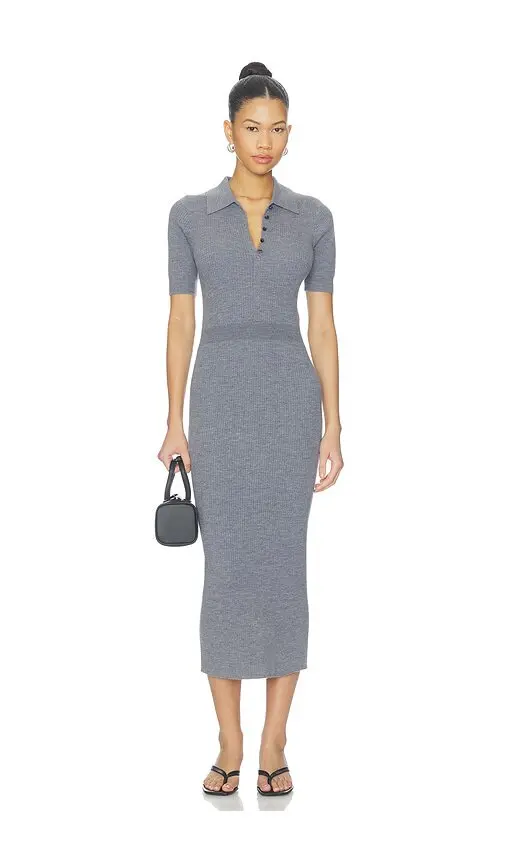 FAVORITE DAUGHTER The Hard To Get Dress In Grey - Heather Grey