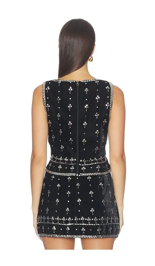 Amanda Uprichard Ines Velvet Top