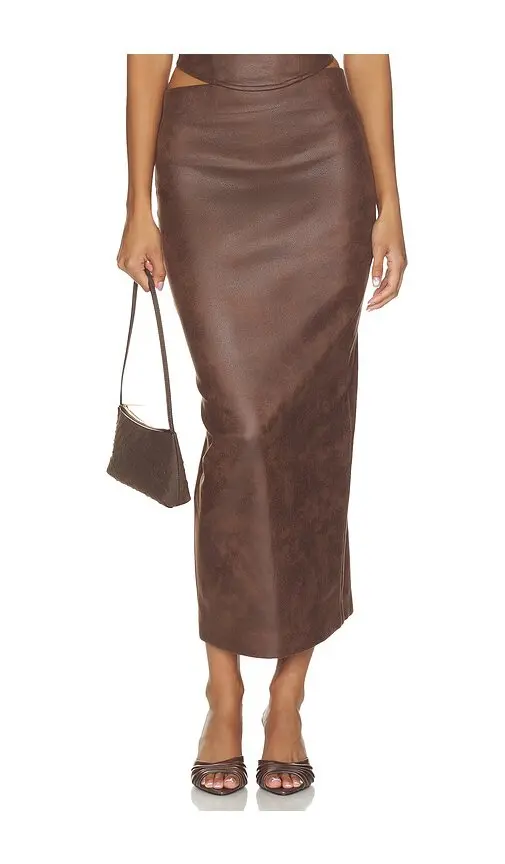 NIA Elodie Skirt In Chocolate