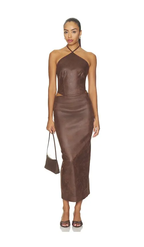 NIA Penrose Top In Chocolate