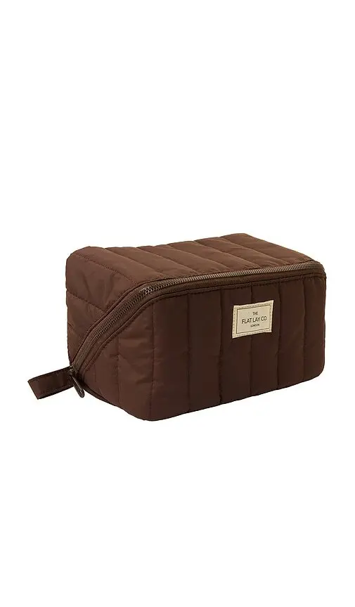 FLAT LAY LONDON Marshmallow Flat Lay Makeup Box Bag