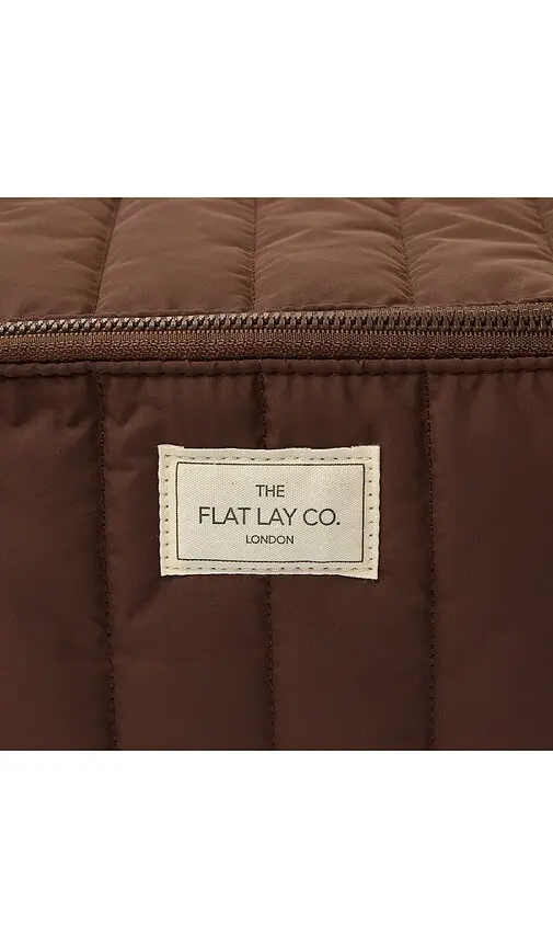 FLAT LAY LONDON Marshmallow Flat Lay Makeup Box Bag
