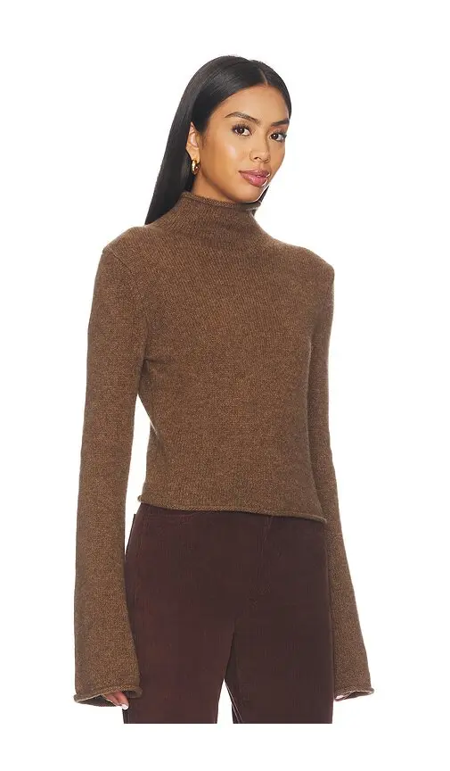 Joe's Jeans The Jane Roll Neck Sweater In Brown