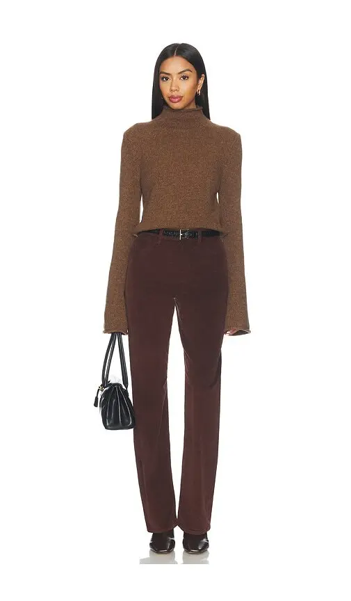 Joe's Jeans The Jane Roll Neck Sweater In Brown