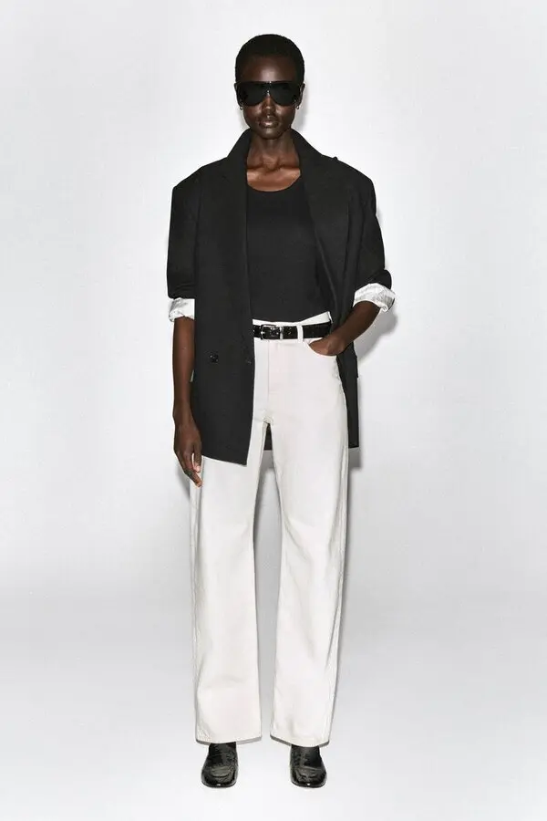 Cos Contrast-lined Double-breasted Blazer