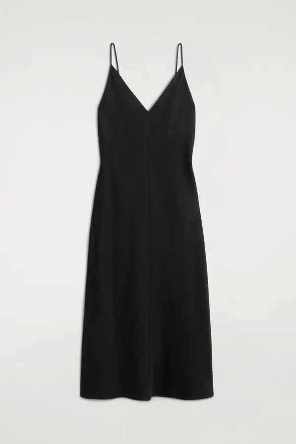 Cos Crepe Midi Slip Dress