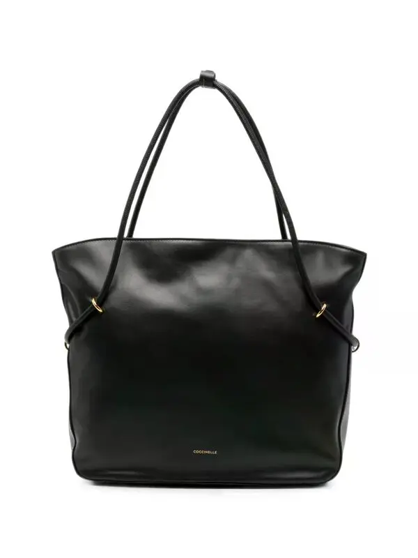 COCCINELLE Logo-print Leather Shoulder Bag