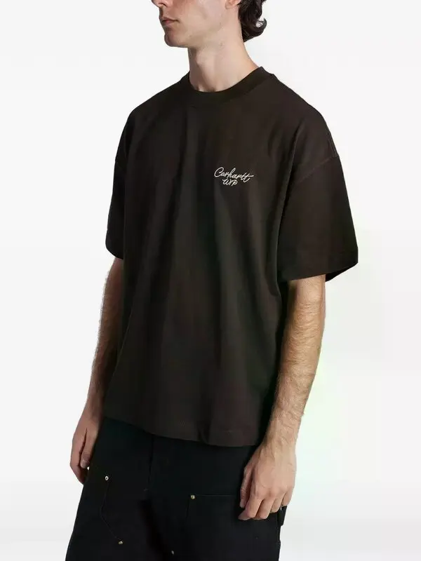 Carhartt Work In Progress Script Logo-embroidered T-shirt
