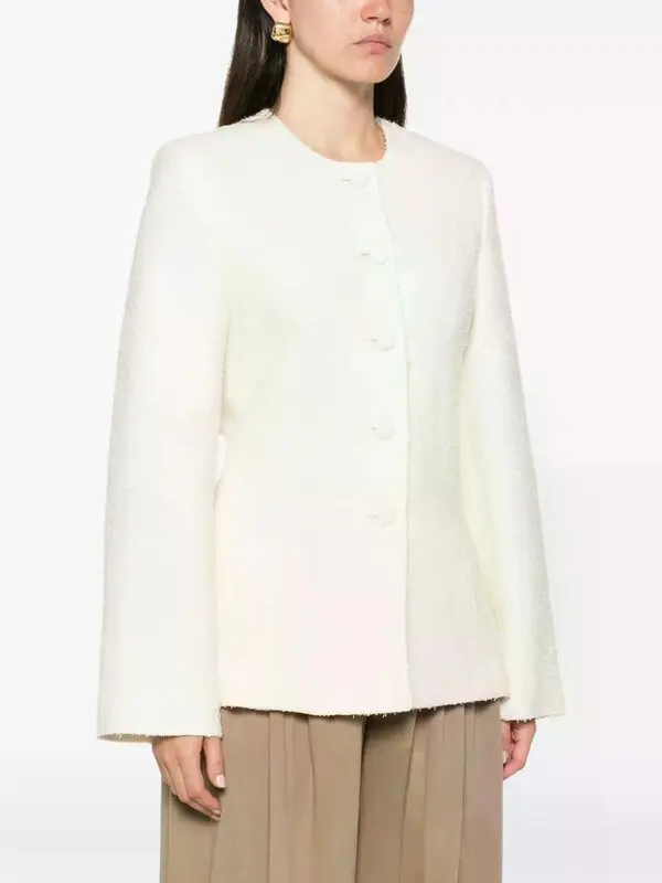 RÓHE Bouclé-texture Single-breasted Jacket