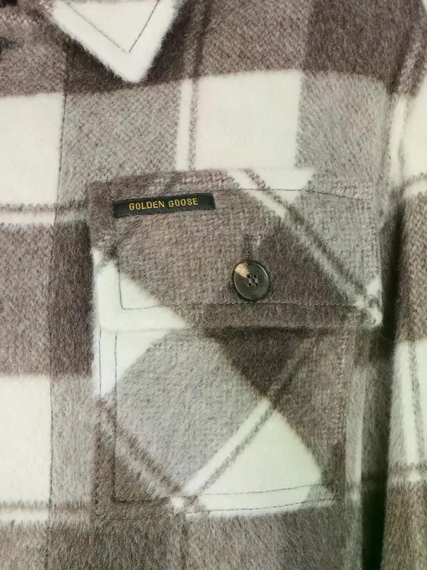 GOLDEN GOOSE Check-pattern Button-up Jacket