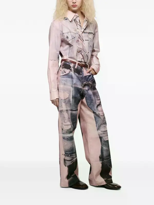 Acne Studios Trompe L'oeil Print Trousers