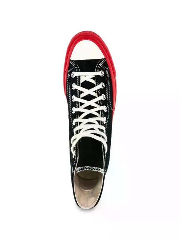 CONVERSE X COMME DES GARONS PLAY Chuck 70 Heart-print High-top Sneakers