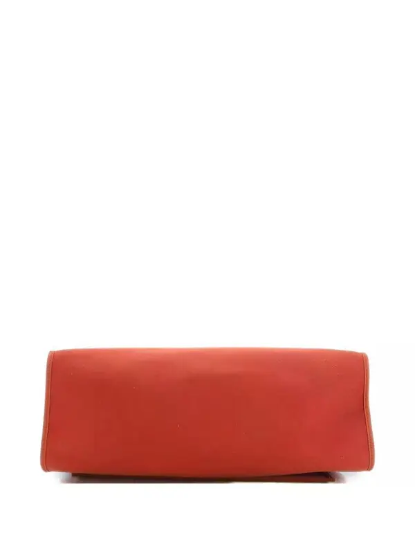 Hermès Herbag Zip Leather And Toile 39 Satchel - Brown