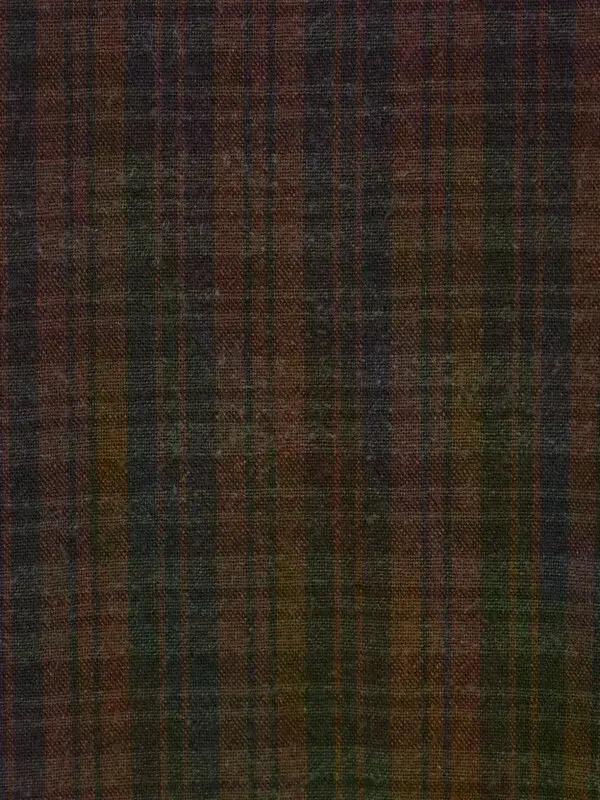 A.PRESSE Check-pattern Slub-silk Shirt