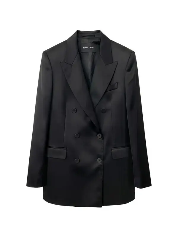 RUNDHOLZ BLACK LABEL Double-breasted Peak-lapel Blazer