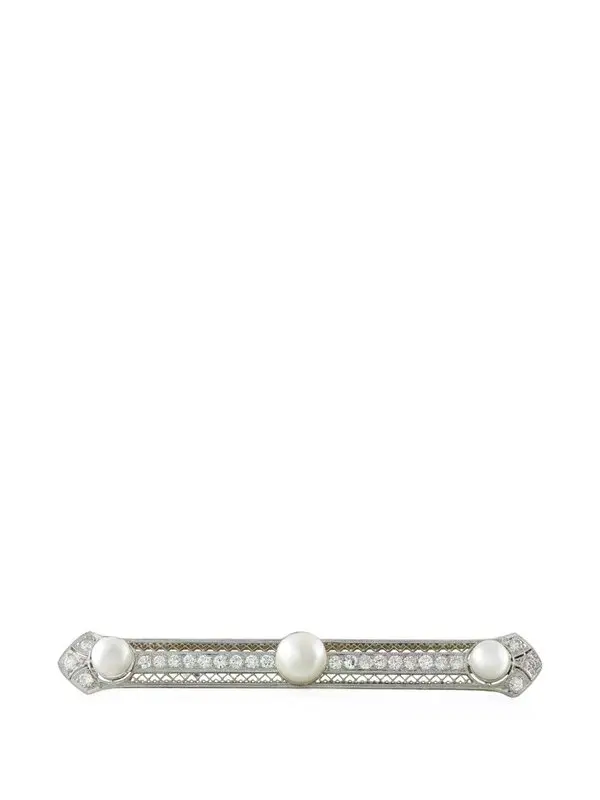 LB EXCLUSIVE Diamond And Pearl Brooch