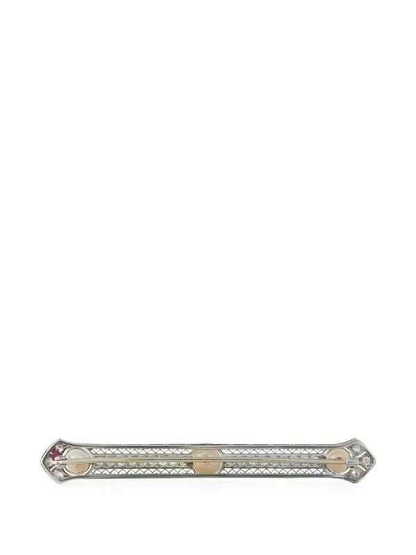 LB EXCLUSIVE Diamond And Pearl Brooch