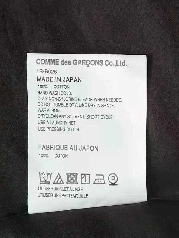 Comme Des Garçons Peter Pan-collar Cotton Shirt