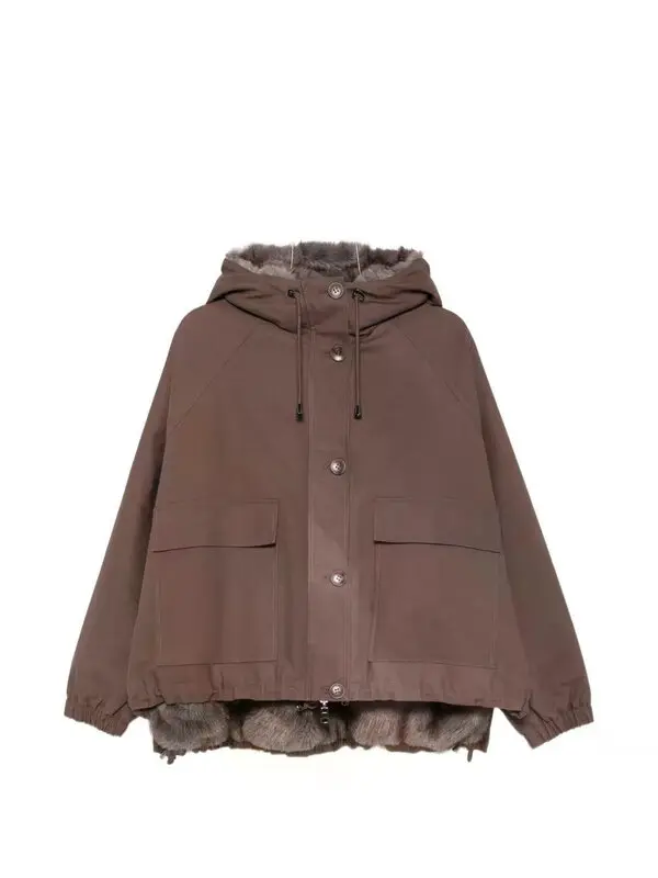 VALENTINI 1972 Faux-fur-trim Hooded Coat