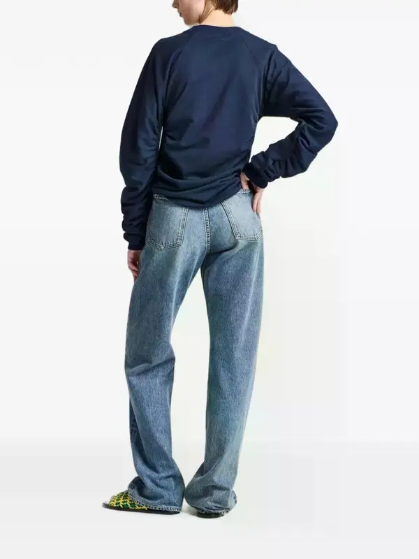 JW Anderson Ruched Raglan-sleeve Sweatshirt