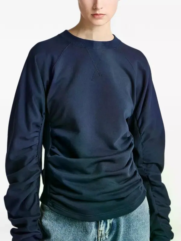 JW Anderson Ruched Raglan-sleeve Sweatshirt