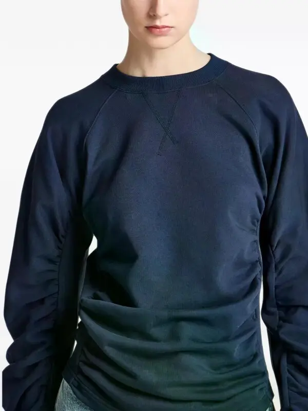 JW Anderson Ruched Raglan-sleeve Sweatshirt
