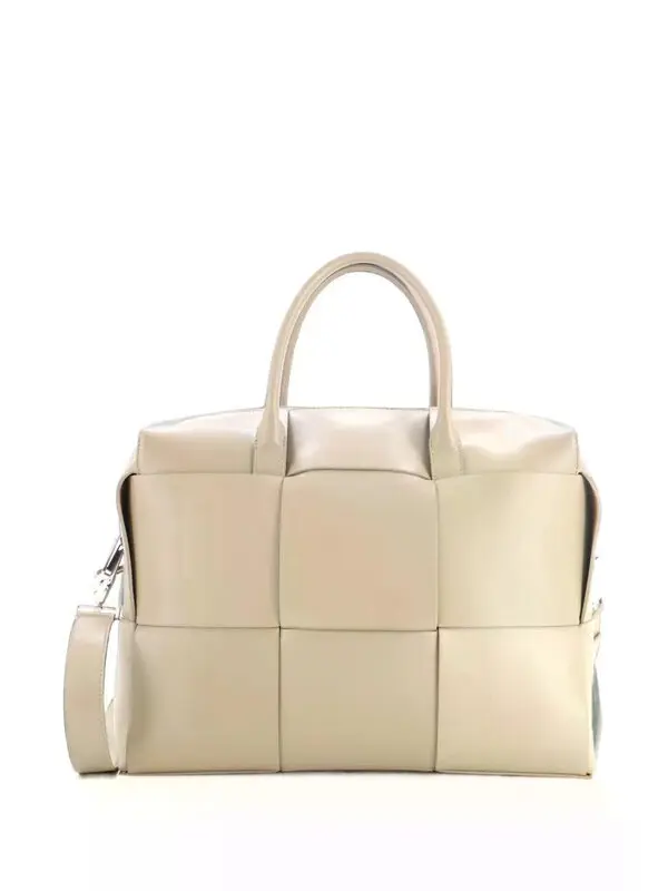 Bottega Veneta Arco Maxi Intrecciato Leather Large Satchel