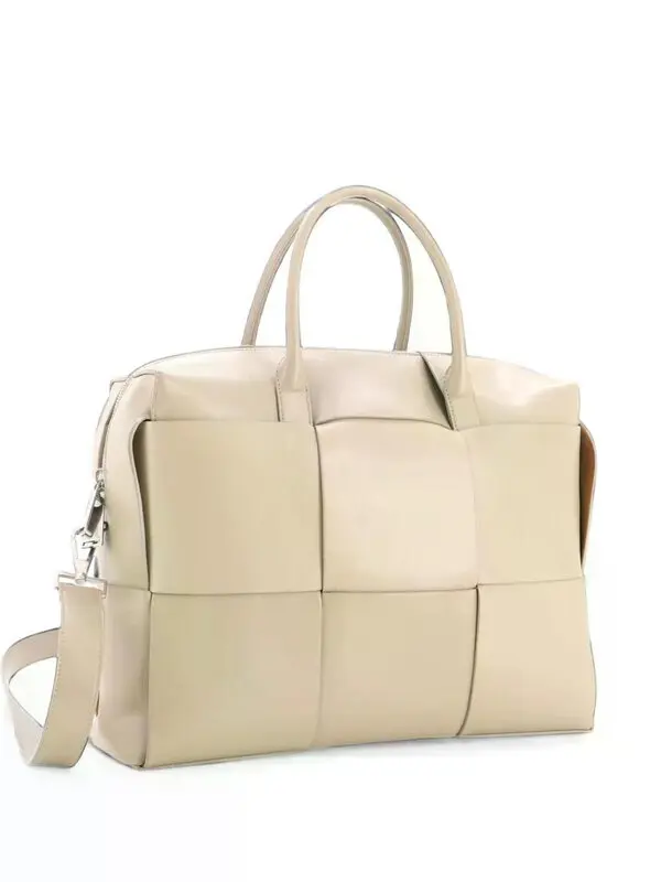 Bottega Veneta Arco Maxi Intrecciato Leather Large Satchel - Neutrals