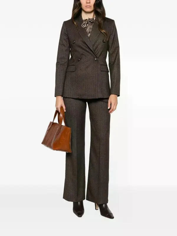 VELA SHOP Herringbone Double-breasted Suit