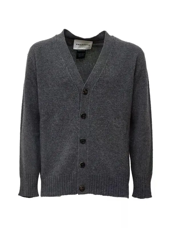 AMARANTO Distressed Cardigan