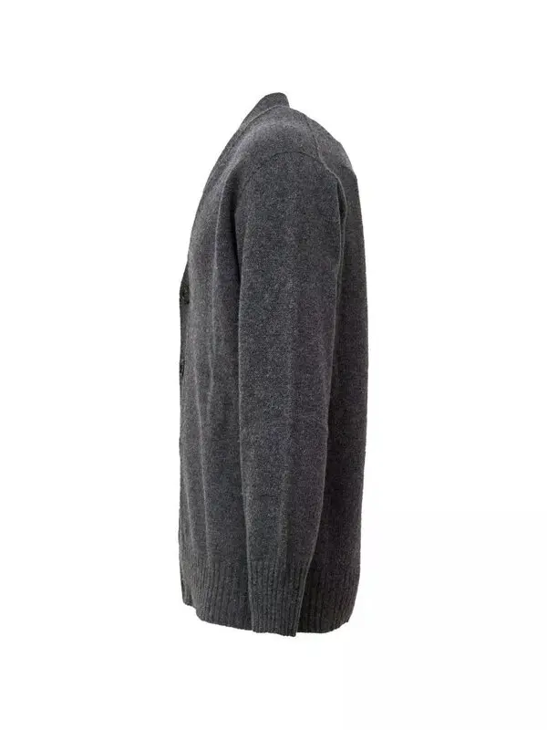 AMARANTO Distressed Cardigan