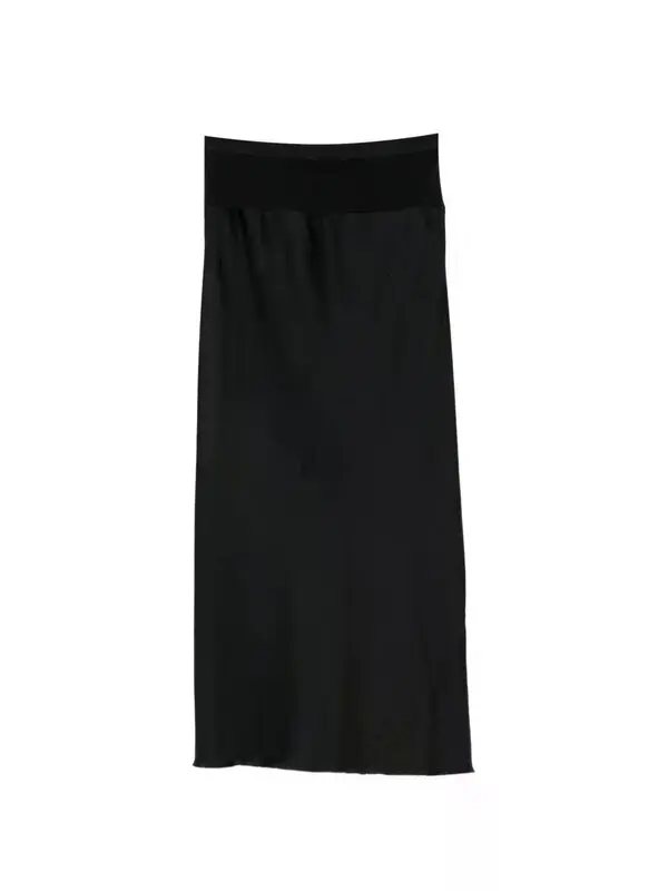 Rick Owens Knee Bias Skirt - Black