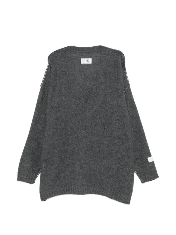 MAISON MARGIELA Oversized V-neck Sweater