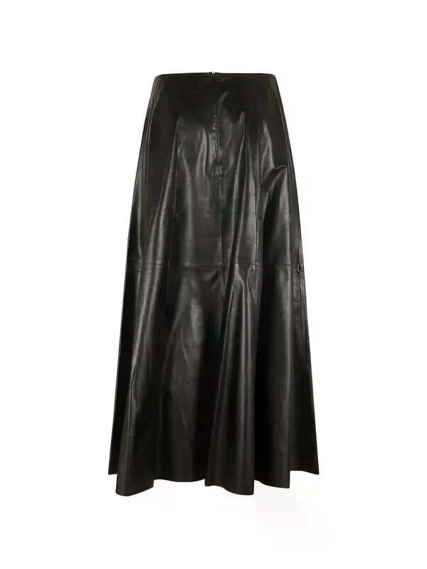 ARMA Eleni Panelled Leather Midi Skirt