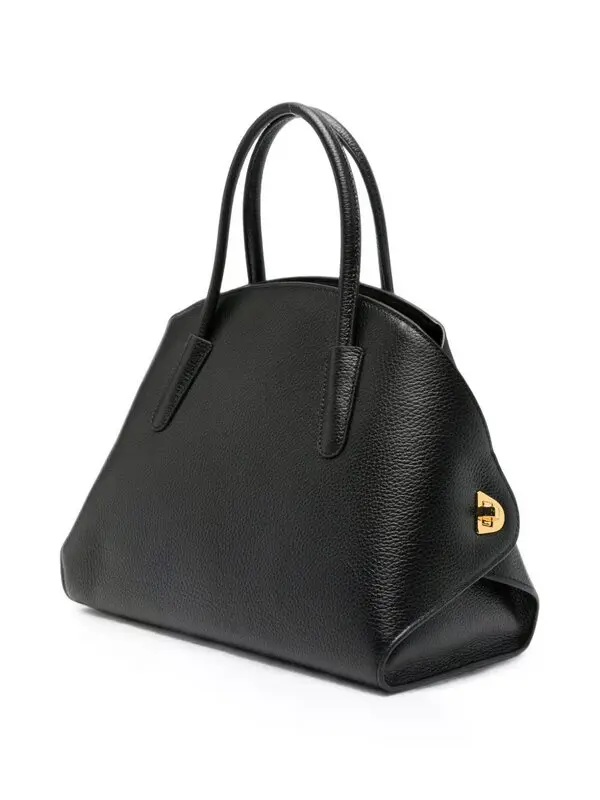 COCCINELLE Grained Leather Tote Bag