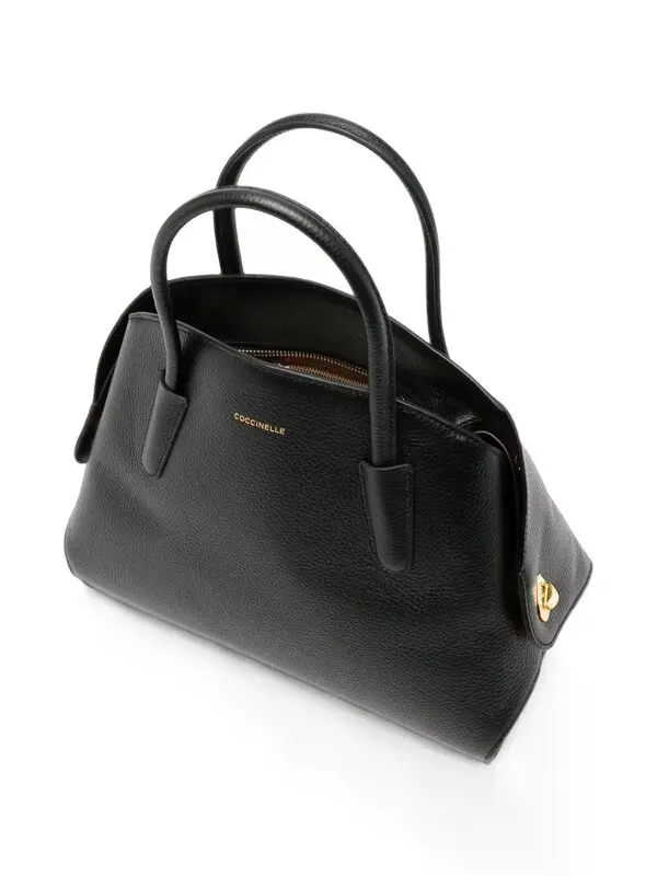 COCCINELLE Grained Leather Tote Bag