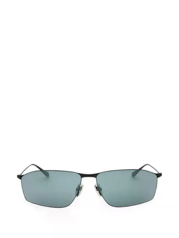 Balenciaga Rectangle-frame Metal Sunglasses