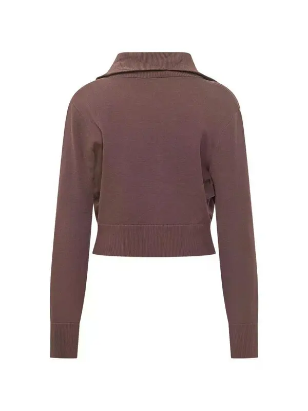 AUTRY Side-stripe Zip-up Sweatshirt - Red