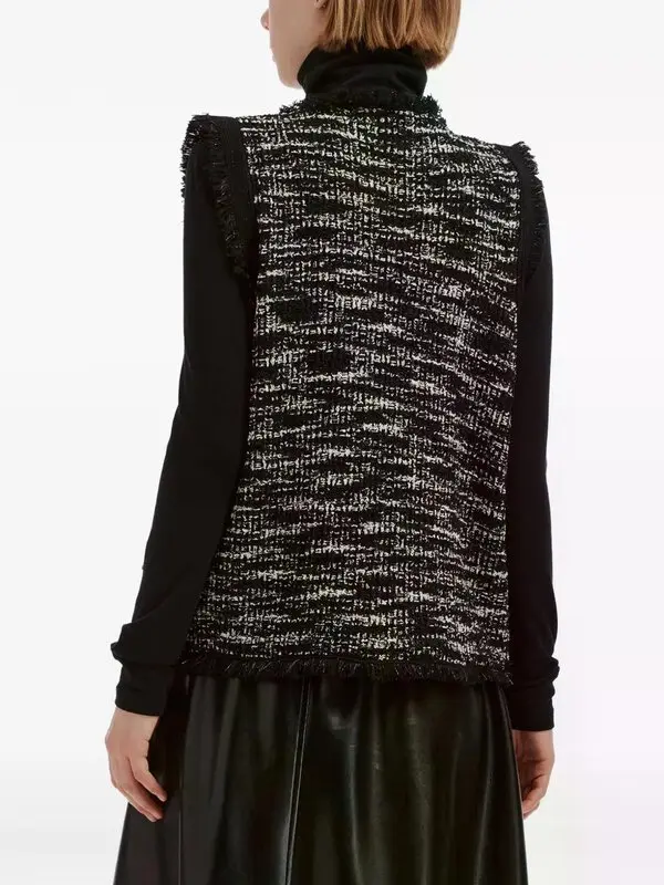 B+AB Fringe-trim Button-up Gilet