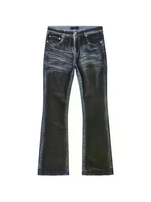 PURPLE BRAND P004 Dirty-coated Flared Jeans
